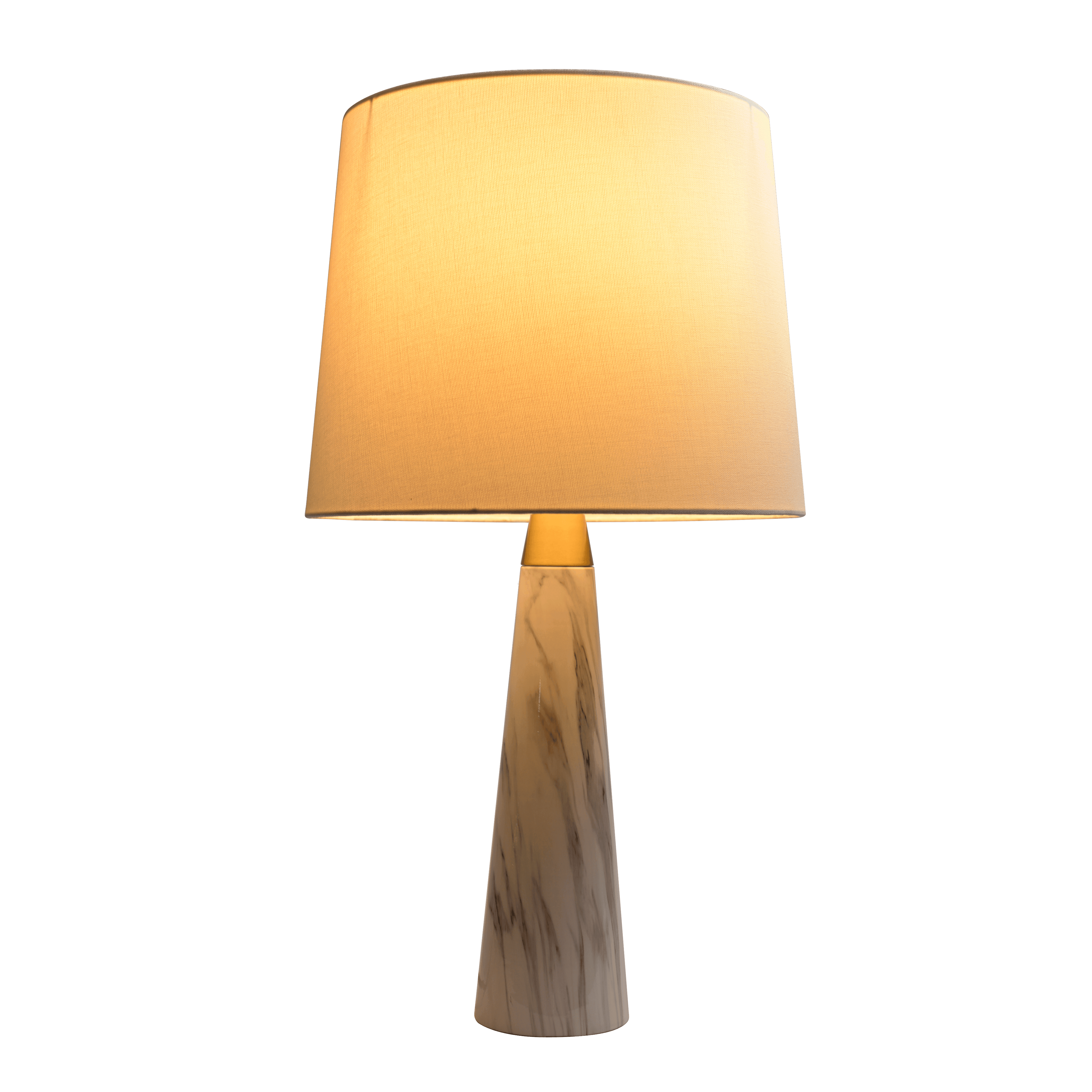 Enclave Hydro Black Table Lamp with On/Off Switch Faux Marble Base Fab ...